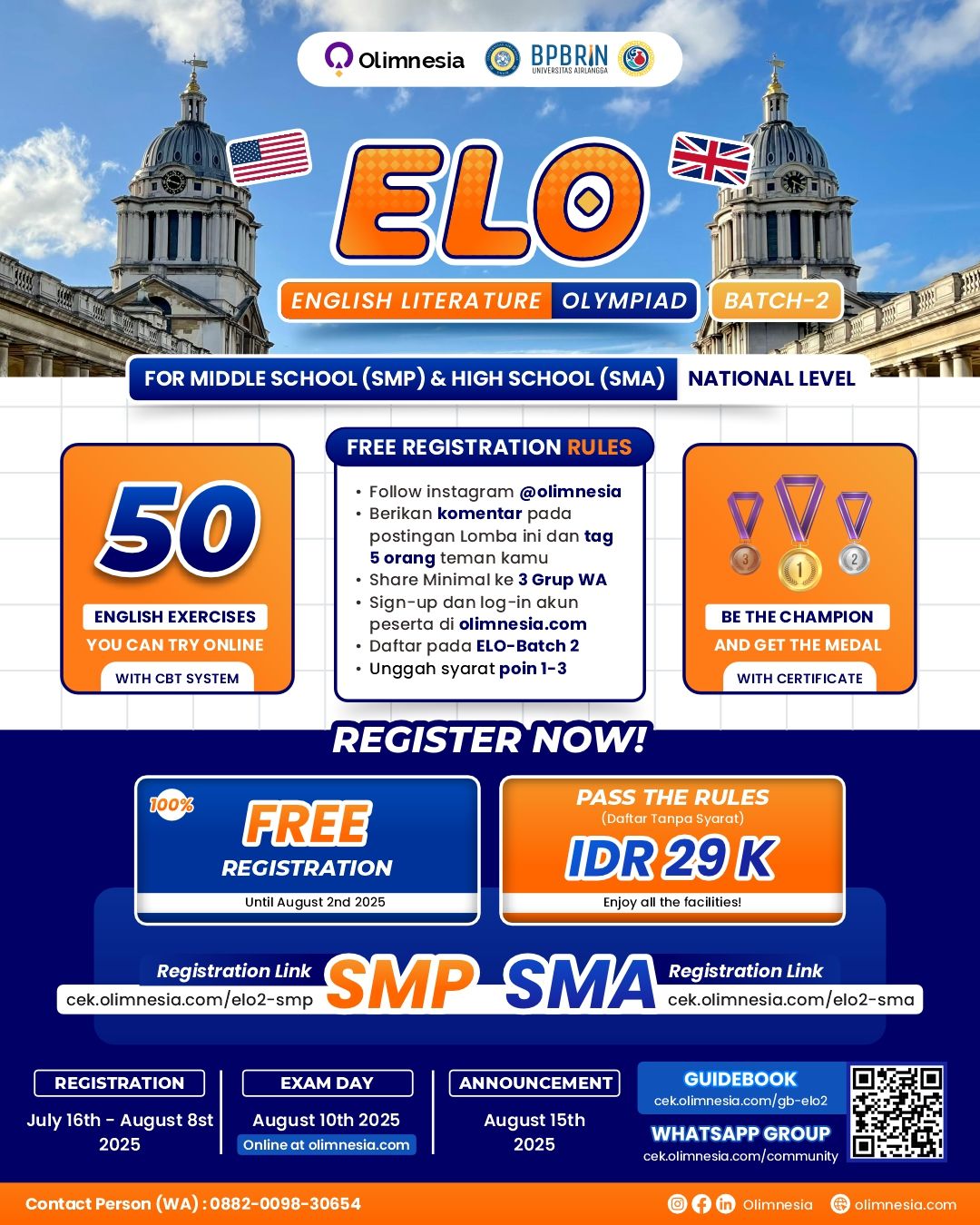 Olimnesia – ELO 2025 - English Literature Olimpiad Batch 2 (Tingkat SMP)